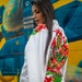 Custom Handmade Embroidered White Jacket, Unique Jacket, Boho Jacket ...