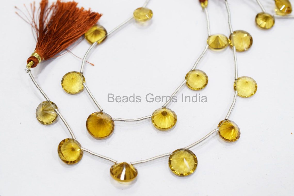 Natural Beer Quartz Concave Cut Round Shape Briolette Beer - Etsy