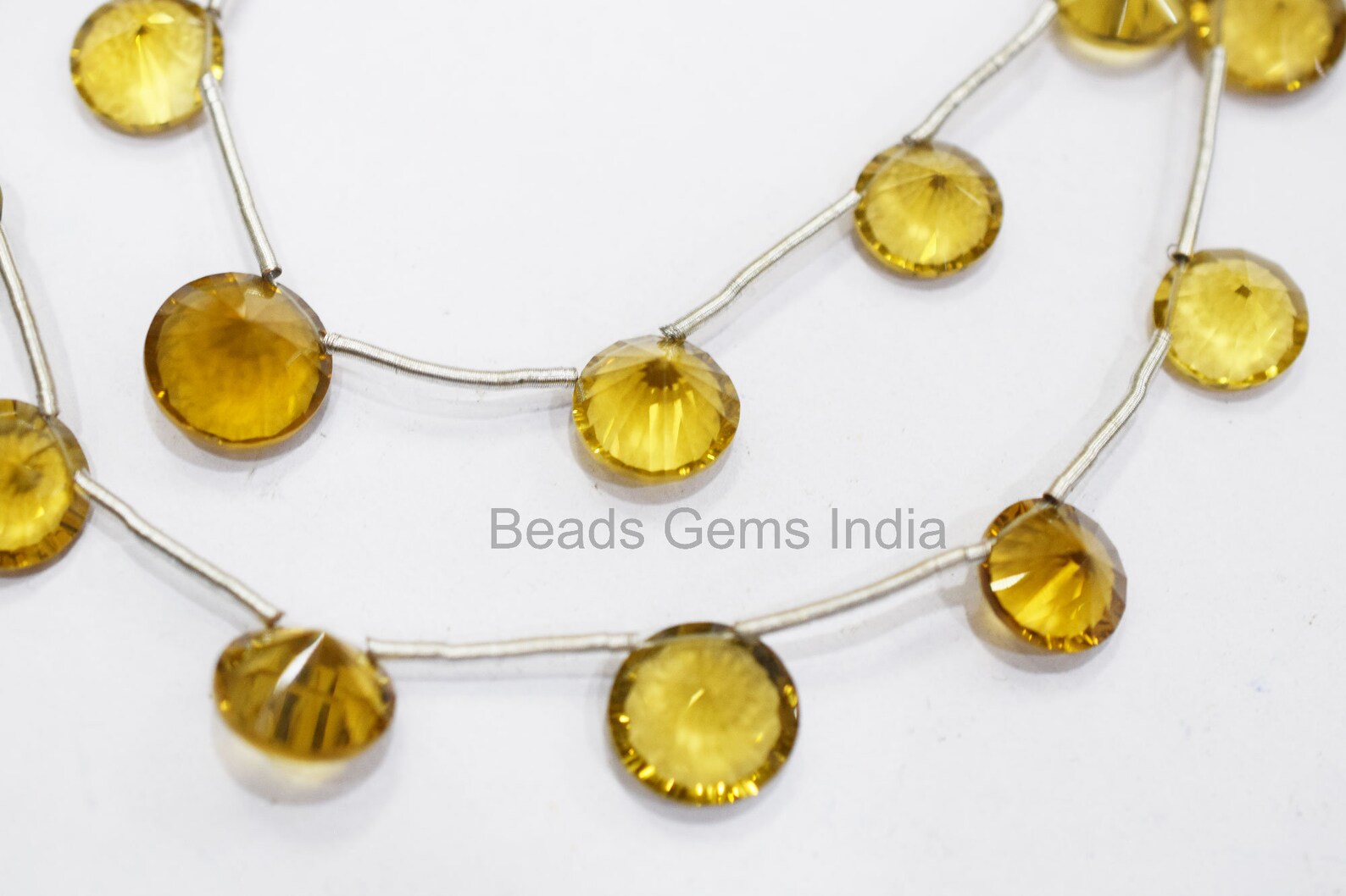 Natural Beer Quartz Concave Cut Round Shape Briolette Beer - Etsy