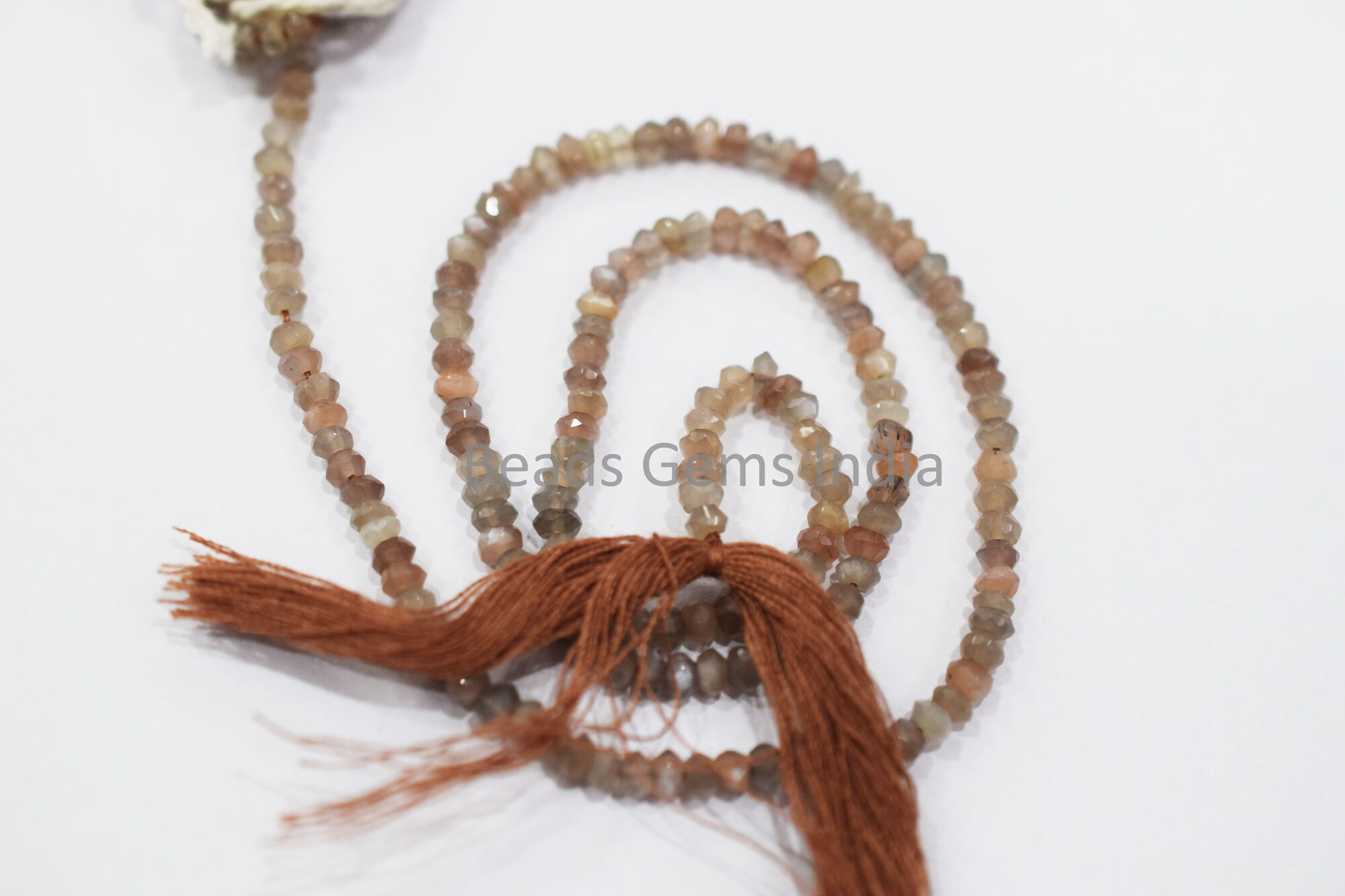 Coffee Moonstone Faceted Beads Coffee Moonstone Rondelle - Etsy UK