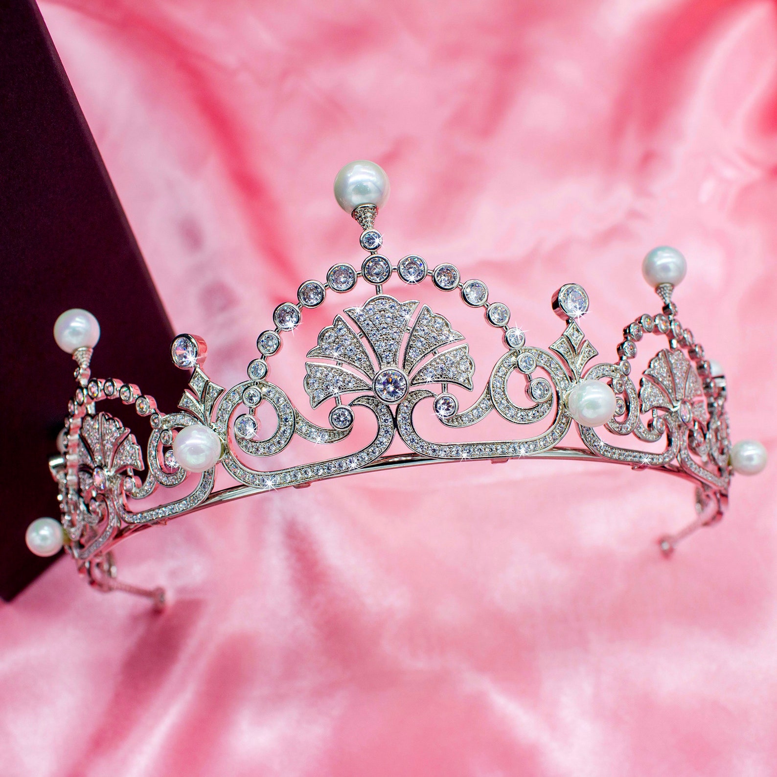 Bridal Tiara the Royal Lotus Flower Royal Kate Middleton | Etsy