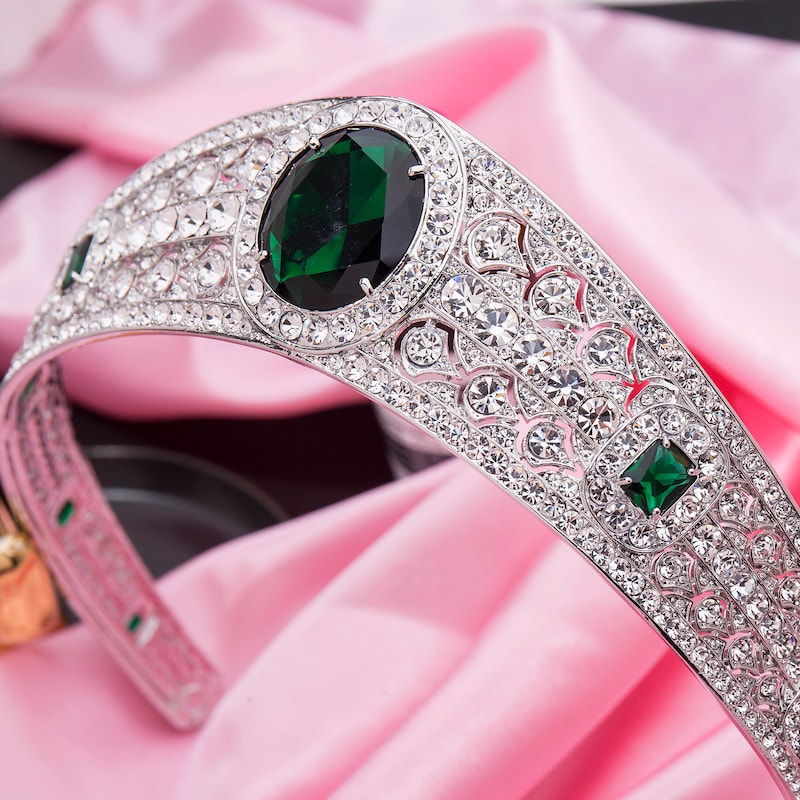 Emerald Tiara - Etsy