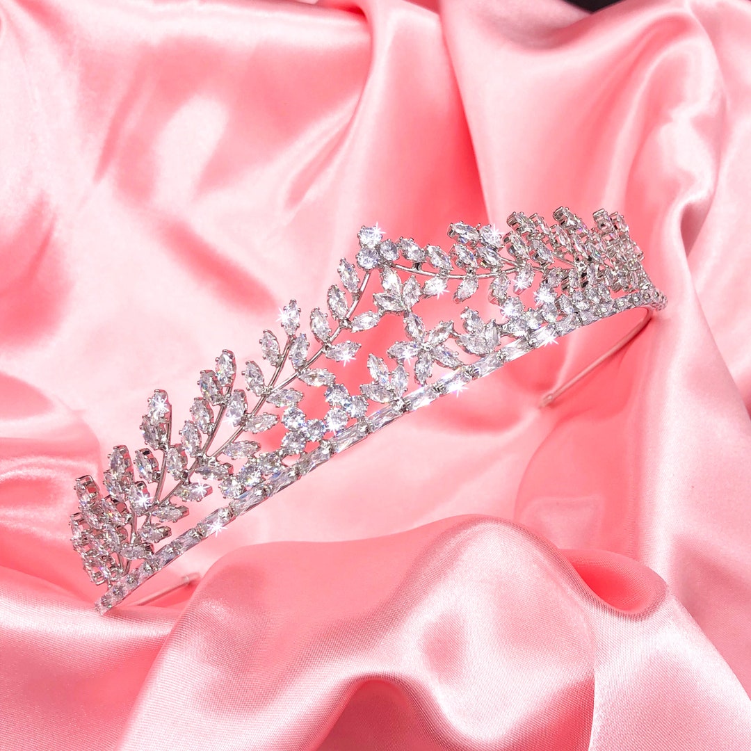 Bridal Tiara Vintage Roman Empire Design With 3A Cubic - Etsy