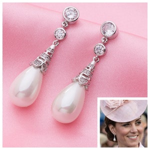 Princess of Wales Collingwood Earrings Reproduction With Shell Pearls ...