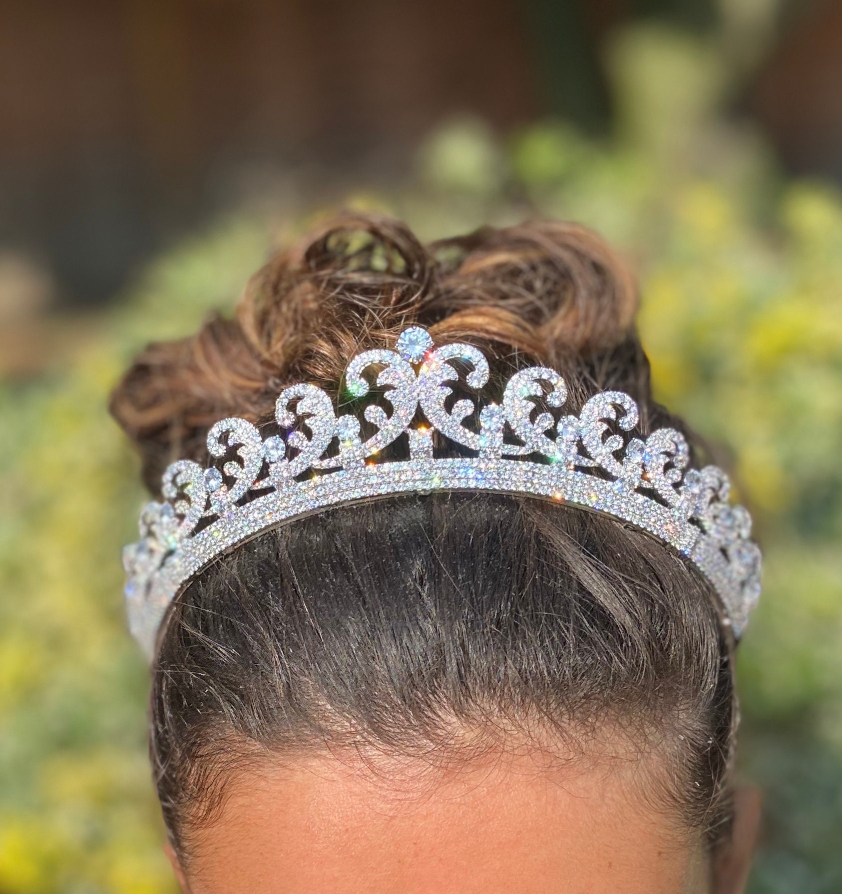 Luxury Kate Wedding Bridal Tiara Set With AAA Cubic Zirconias | Etsy