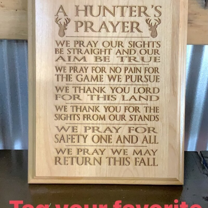 Hunters Prayer - Etsy
