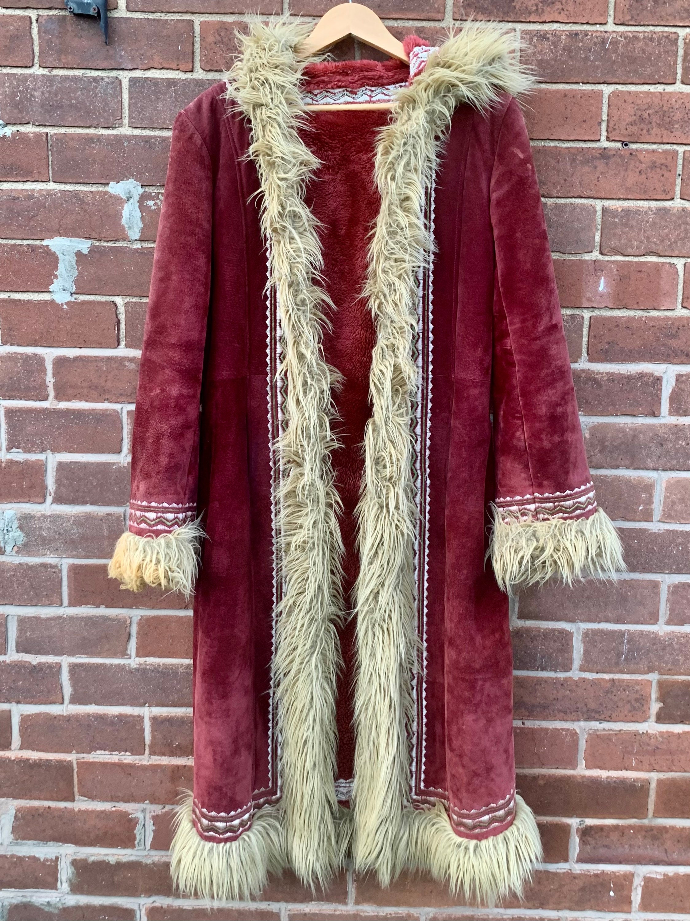 Long Afghan Coat With Hood - Etsy