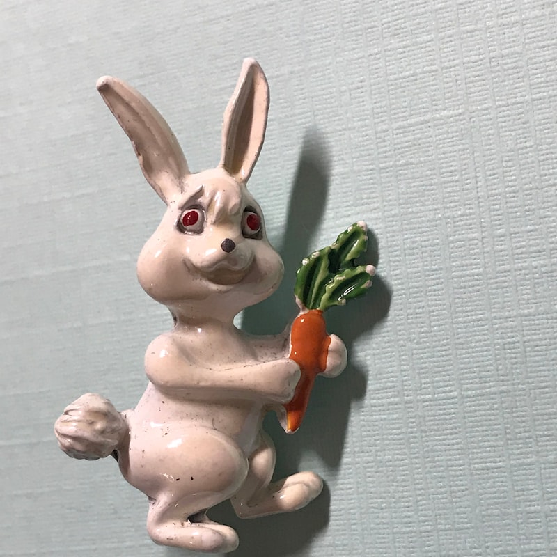 White Rabbit Brooch - Etsy