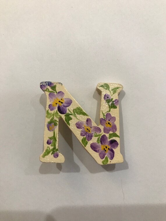vintage letter n brooch - Gem