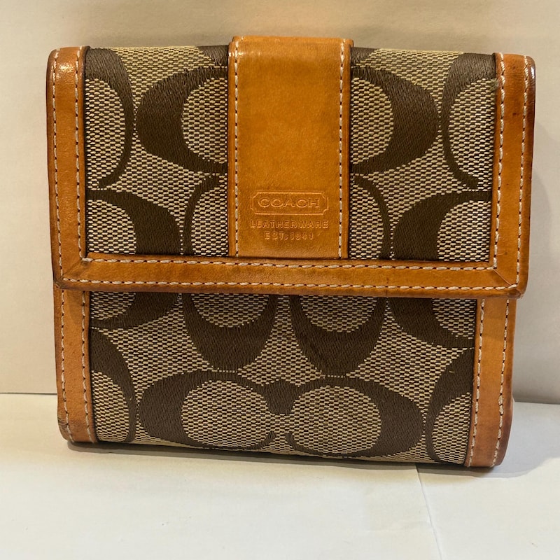 Coach Tan Brown Wallet - Etsy