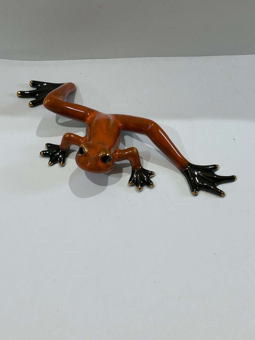 Ceramic Rust Orange Tree Frog - Etsy