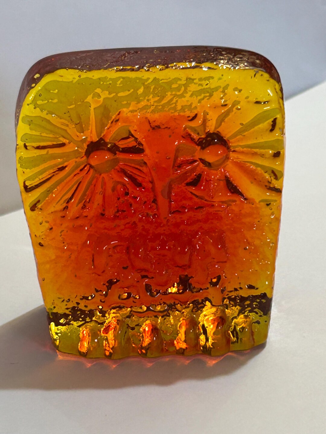 Vintage Owl Blenko Glass Decor Figure Paperweight - Etsy