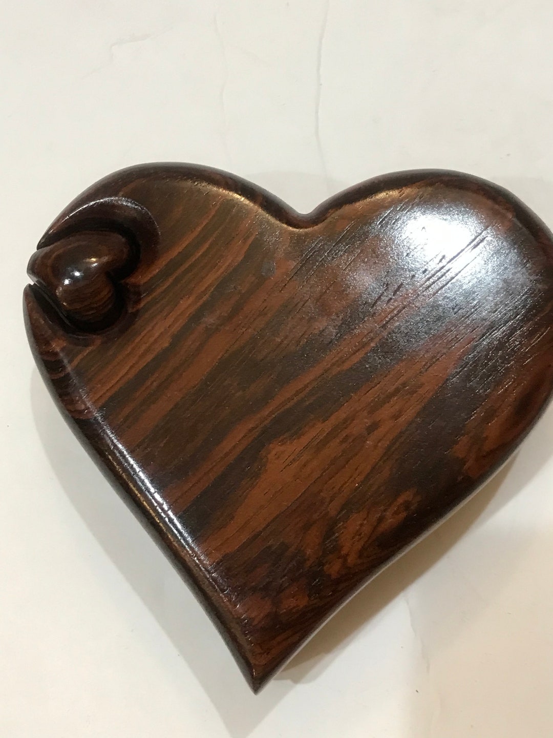Vintage Wooden Heart Puzzle Trinket Box Richard Rothbard - Etsy