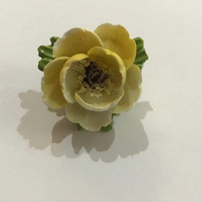 Porcelain Flower Pin - Etsy