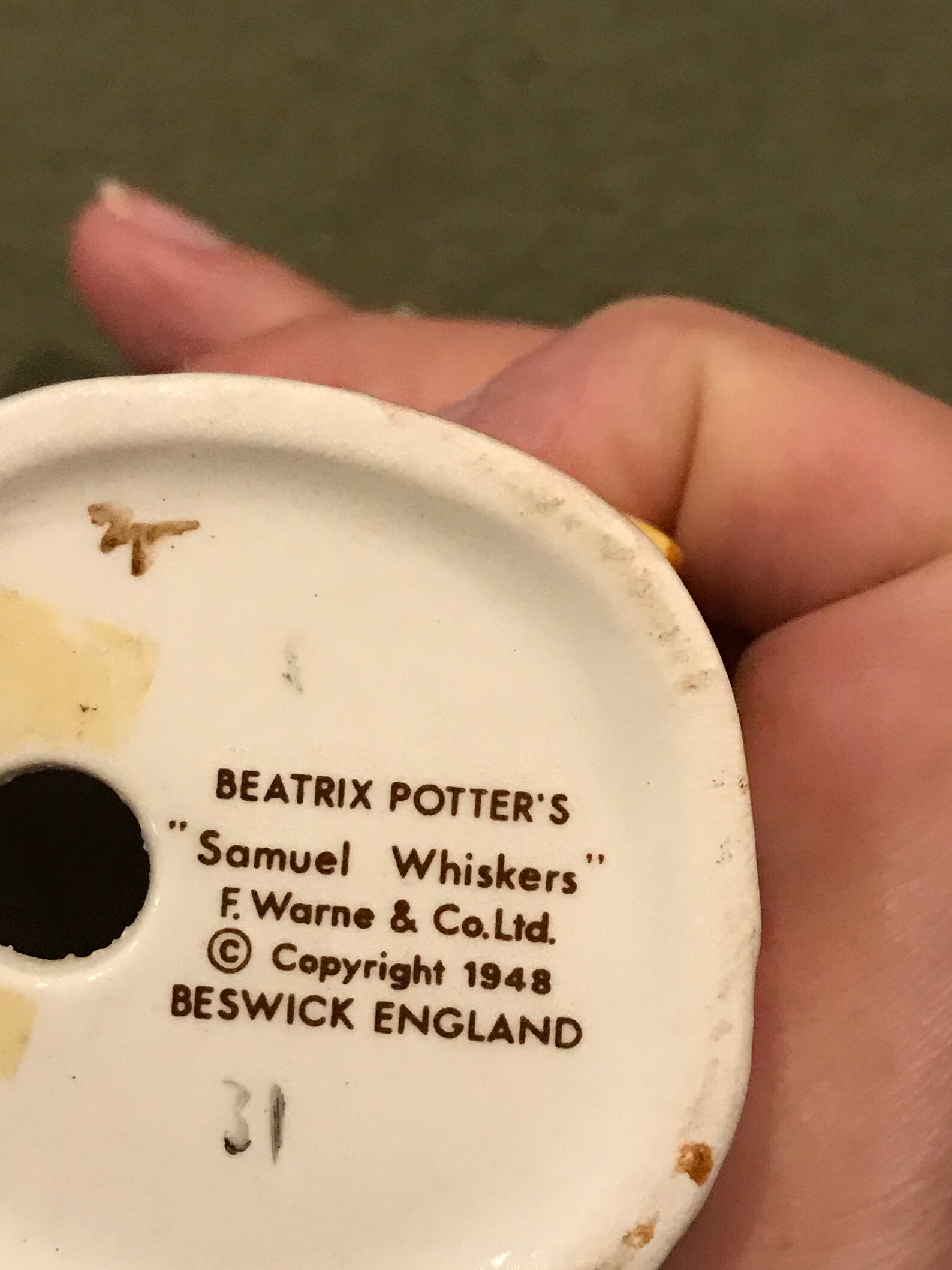 Beatrix Potter Samuel Whiskers Mouse Beswick England Vintage - Etsy