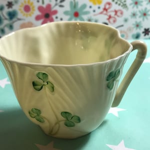 Vintage Belleek Ireland Irish Pattern Teacup Set - Etsy