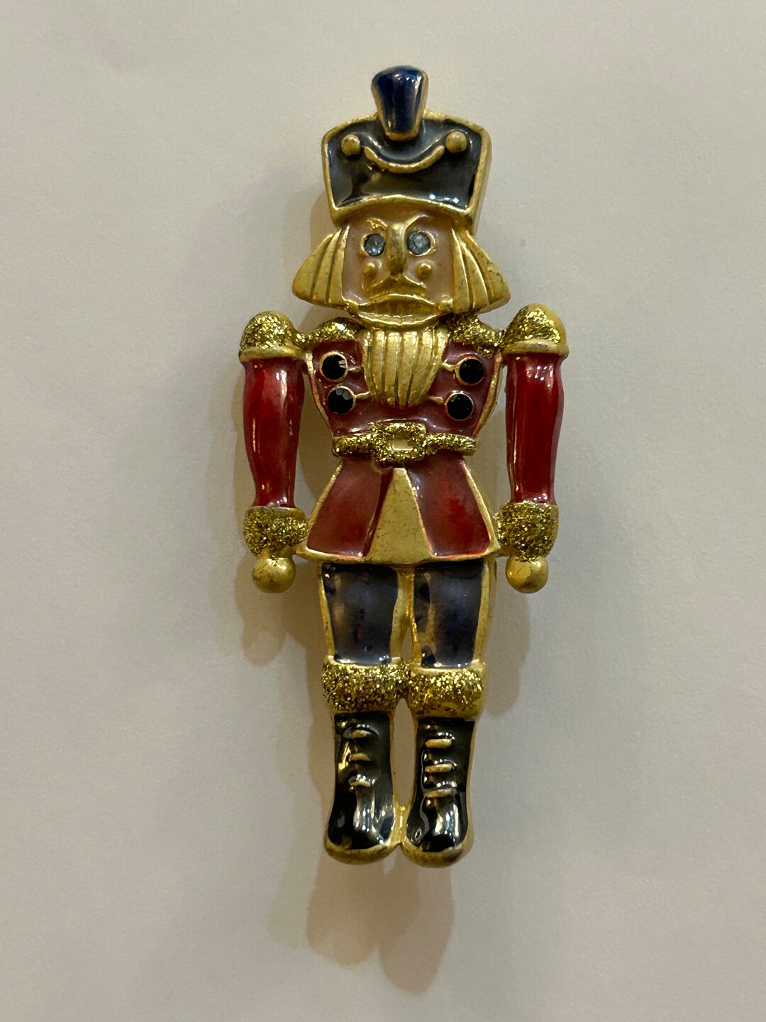 Vintage Christmas Holiday Nutcracker Soldier Brooch Pin - Etsy