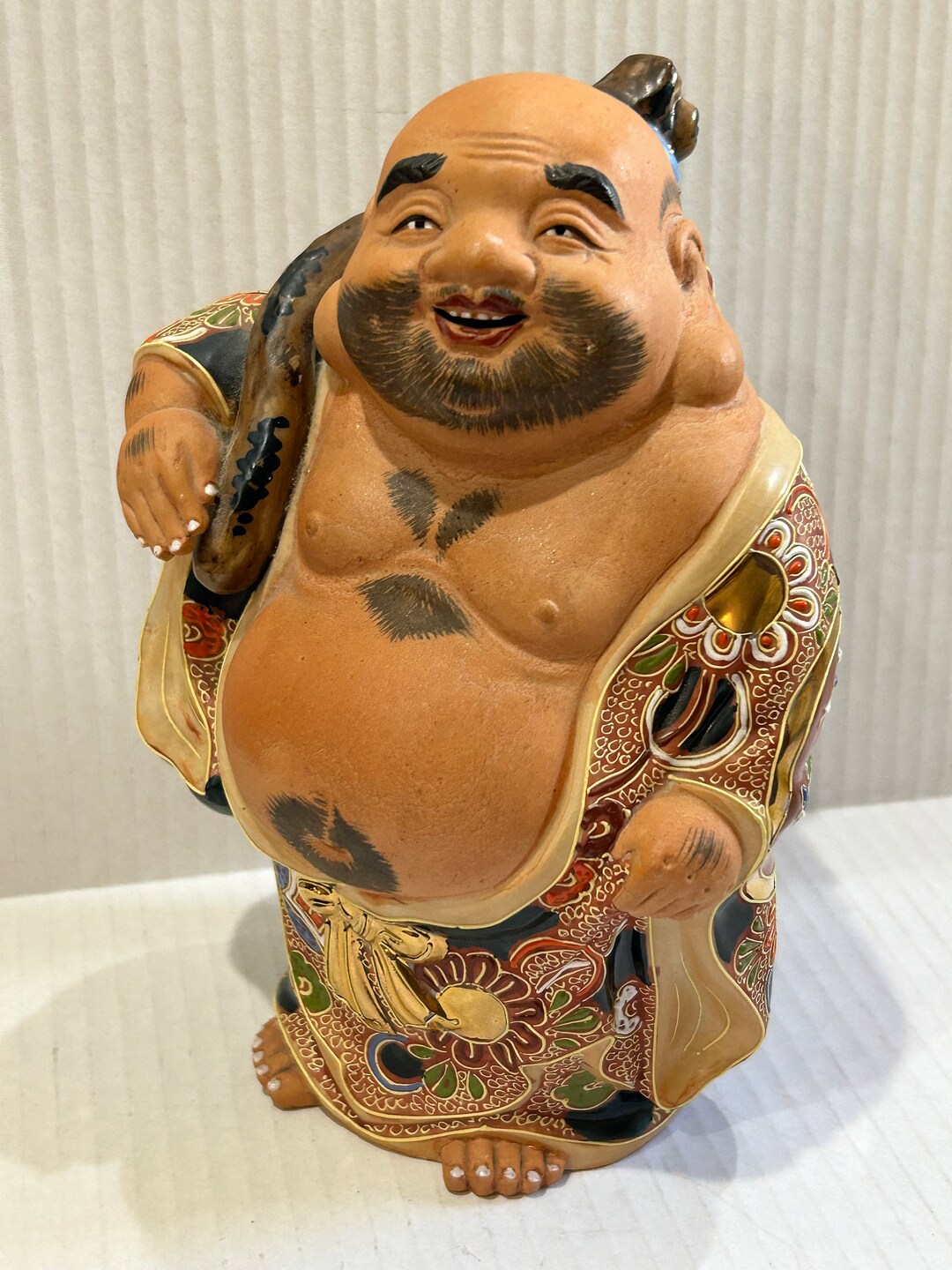 Vintage Hotei Japanese Kutani Buddha Okinawa 7” Tall Figure - Etsy