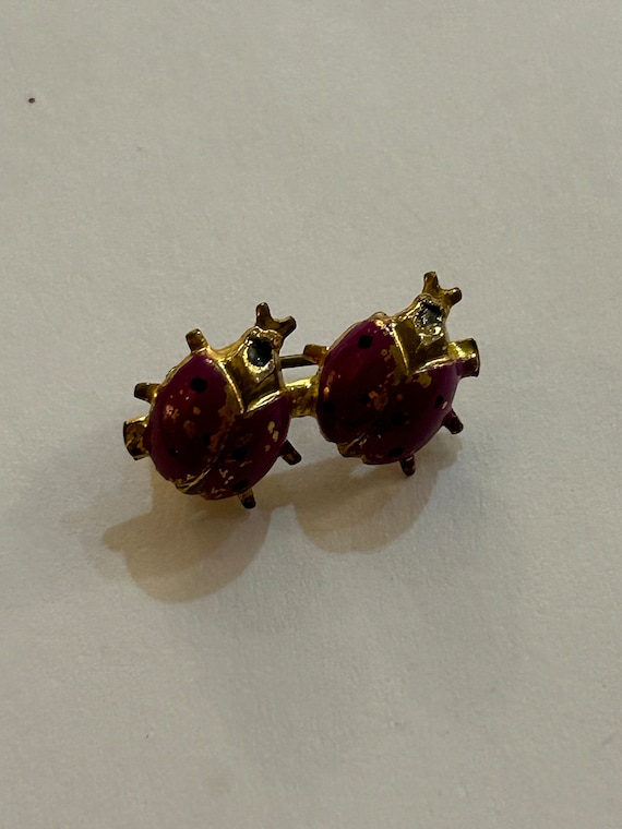 Vintage Pin Brooch Pair Gem