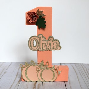 ONE First Birthday Pumpkin Numbers, Our Little Pumpkin First Birthday ...