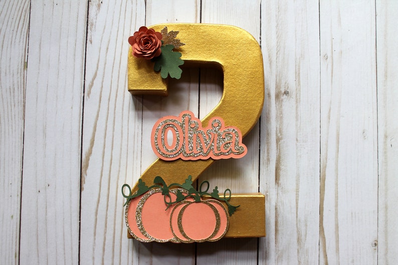 ONE First Birthday Pumpkin Numbers, Our Little Pumpkin First Birthday ...
