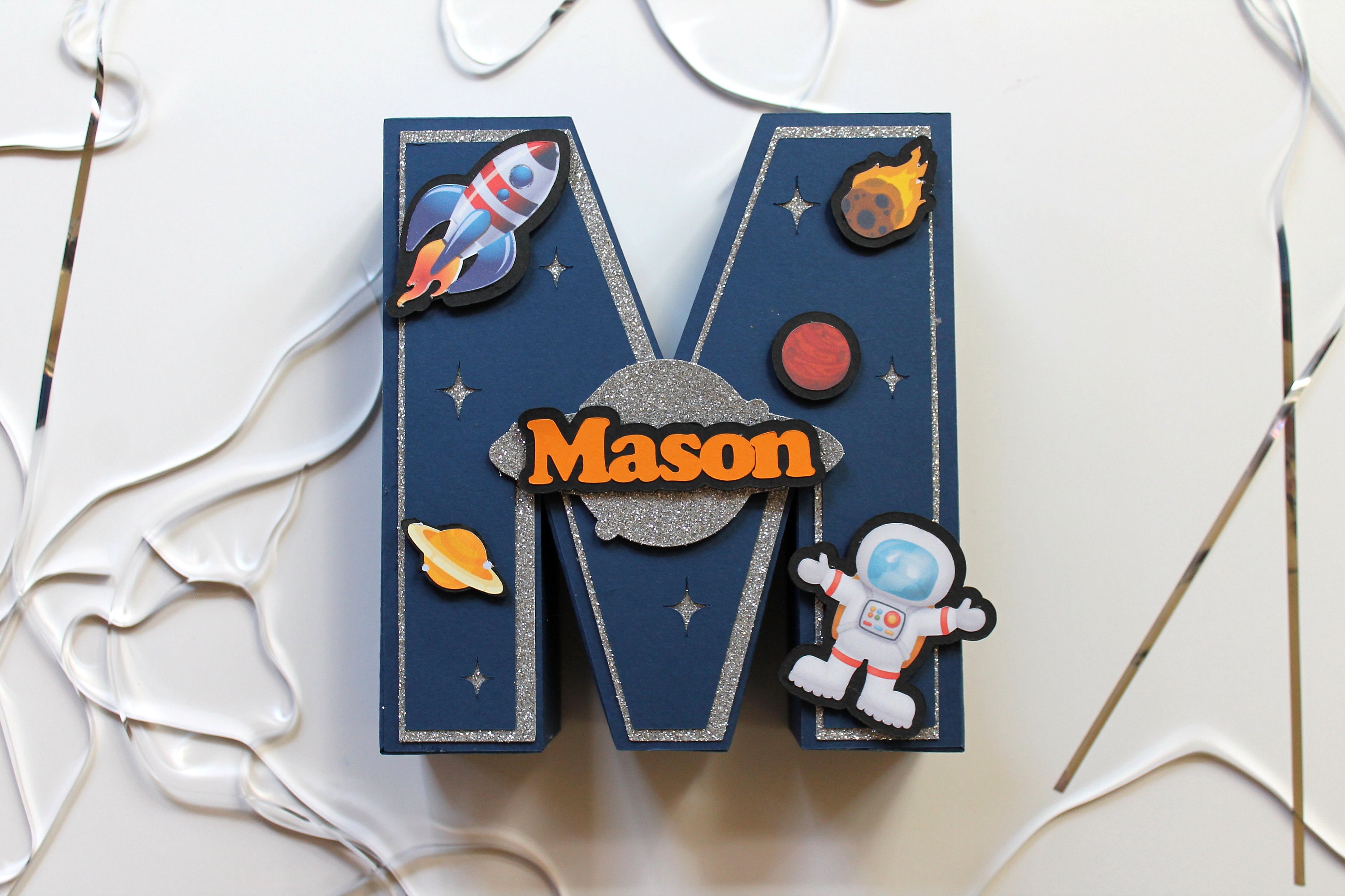 Outer Space Personalized Letter Outer Space Letters Outer - Etsy