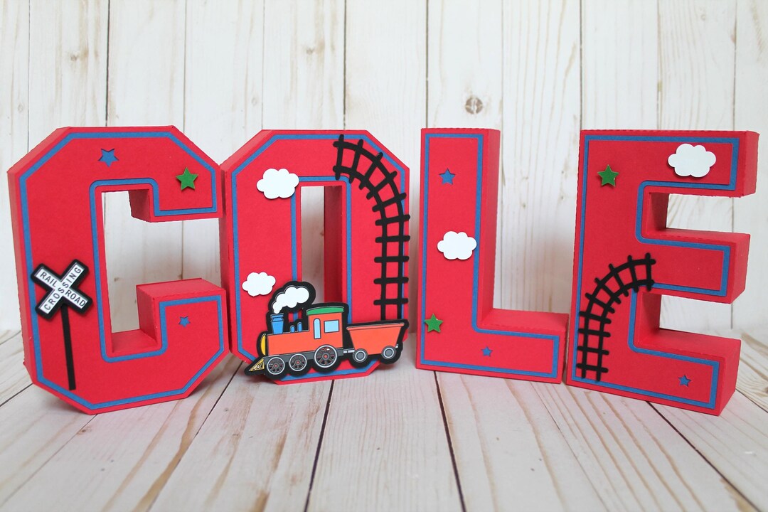 Train Name Letters, Train Room Decor, Chugga Chugga Two Two Party Decor ...