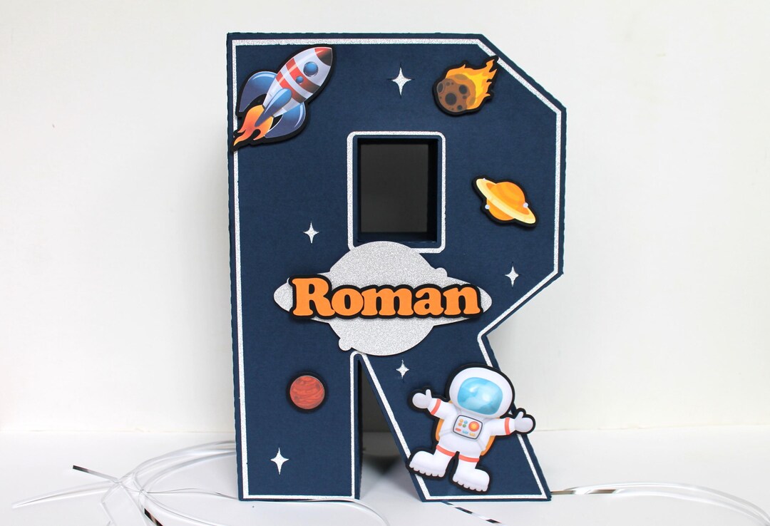 Large Outer Space Personalized Letters, Outer Space Room Wall Decor ...