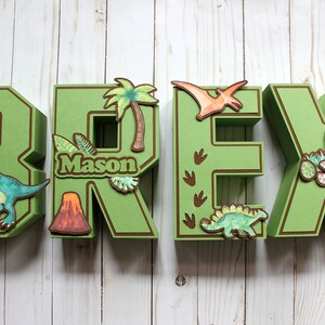 3 REX Birthday Letters, 3 Rex Birthday Centerpiece, 3 REX Birthday ...