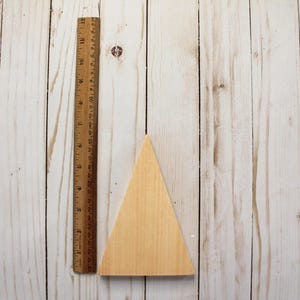 Unfinished Triangle Tree Cutout, Triangle Wood Cutout, Christmas Tree ...
