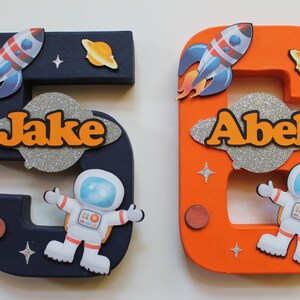 Outer Space Numbers, Outer Space Birthday Decor, Astronaut Birthday ...