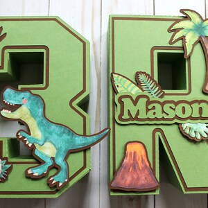 3 REX Birthday Letters, 3 Rex Birthday Centerpiece, 3 REX Birthday ...