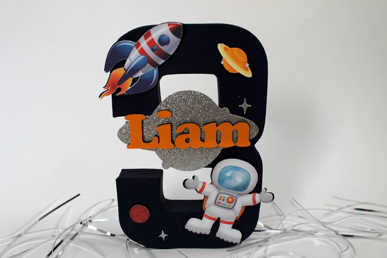 Outer Space Numbers Outer Space Birthday Decor Astronaut - Etsy