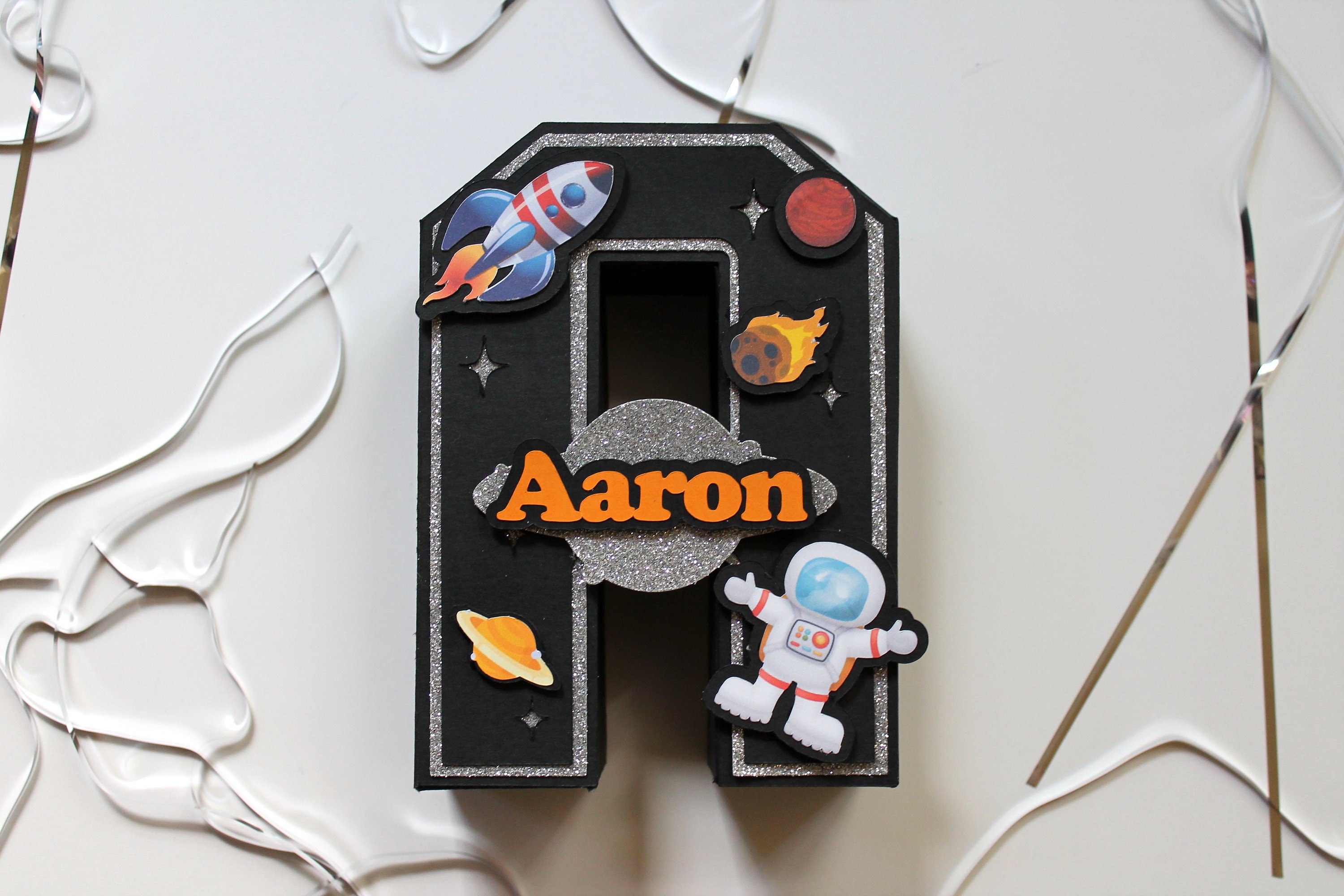 Outer Space Personalized Letter Outer Space Letters Outer - Etsy