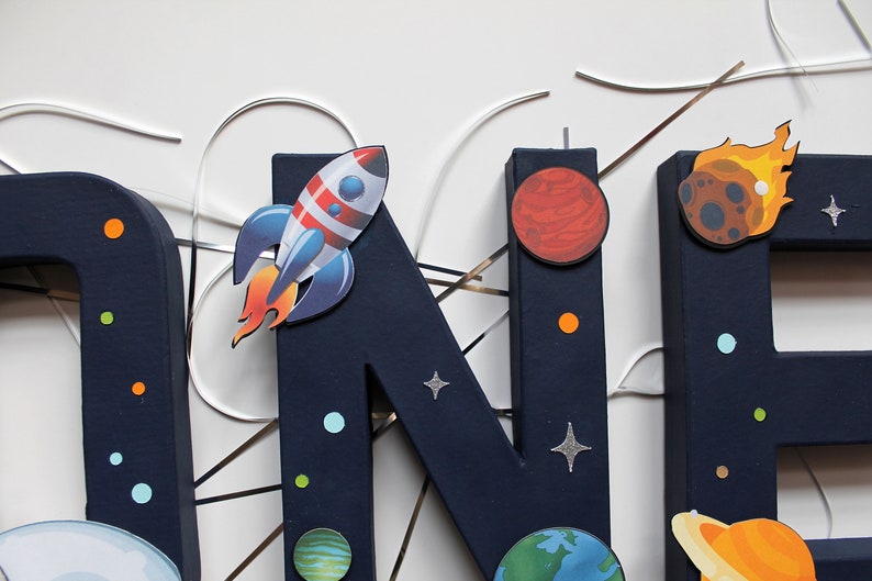 Outer Space Numbers Outer Space Letters Space Numbers First - Etsy