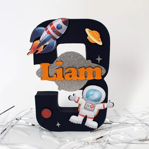 Outer Space Numbers, Outer Space Birthday Decor, Astronaut Birthday ...