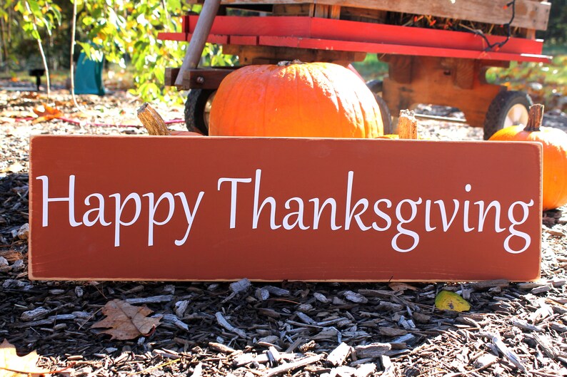 Happy Thanksgiving Wood Sign for Entryway, Thanksgiving Sign, Seasonal ...