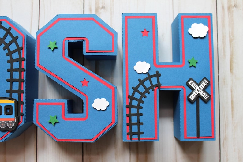 Train Name Letters, Train Room Decor, Chugga Chugga Two Two Party Decor ...