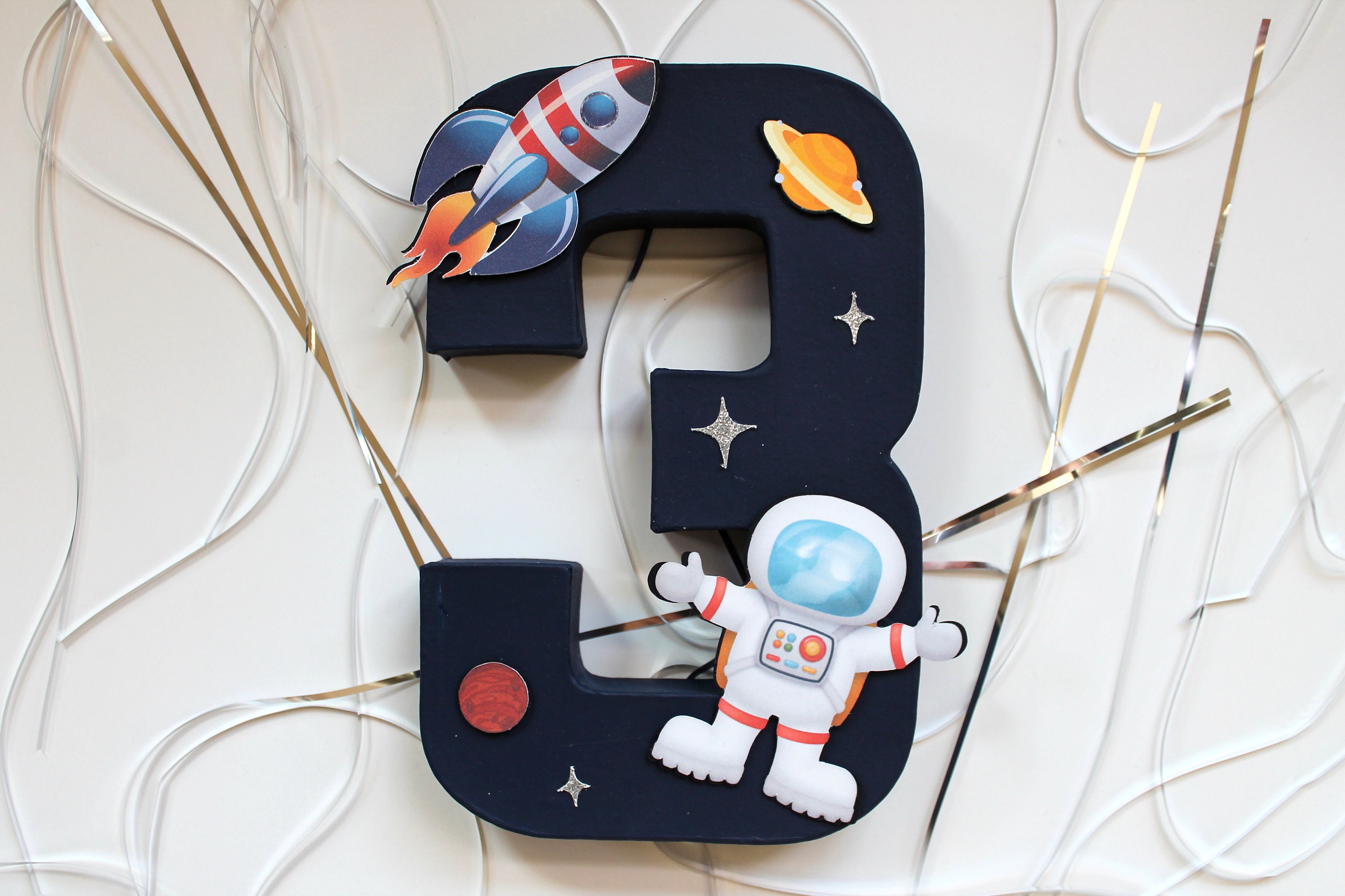 Outer Space Numbers Outer Space Birthday Decor Astronaut - Etsy