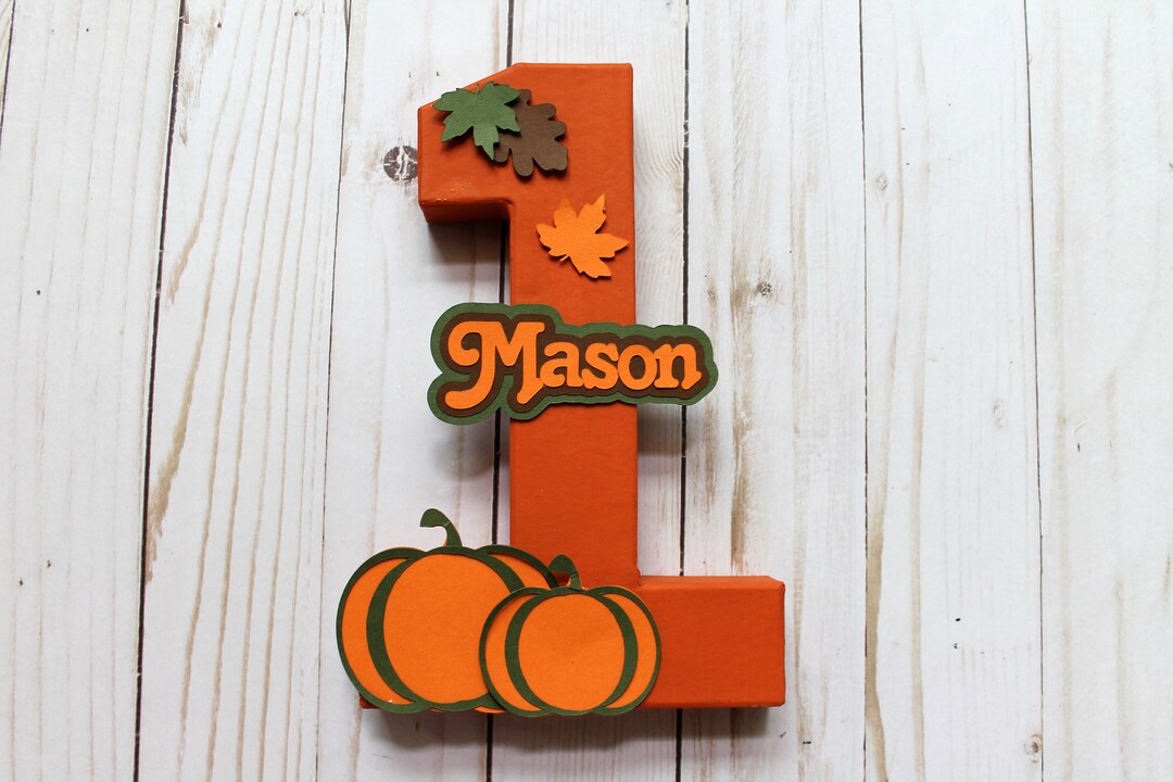 Number 1 Pumpkin Theme Number, Our Little Pumpkin is Turning One ...