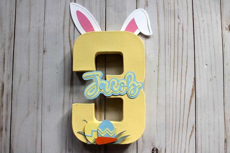 Bunny Numbers, Some Bunny is One Birthday Decor, Easter Photo Prop ...
