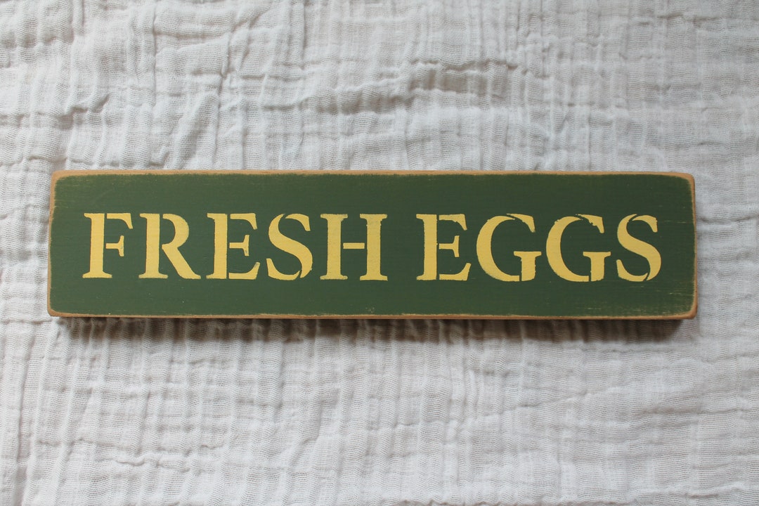 Fresh Eggs Sign, Fresh Eggs Sign Outdoor, Farmhouse Wall Decor, Country ...