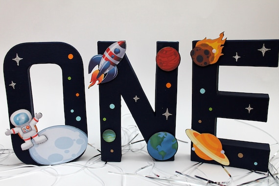 Outer Space Numbers Outer Space Letters Space Numbers First - Etsy