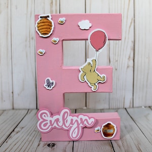 Winnie the Pooh Inspired Letters, Winnie the Pooh Baby Shower ...