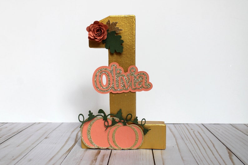 ONE First Birthday Pumpkin Numbers, Our Little Pumpkin First Birthday ...