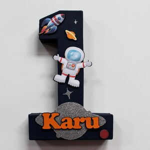 Outer Space Numbers, Outer Space Birthday Decor, Astronaut Birthday ...