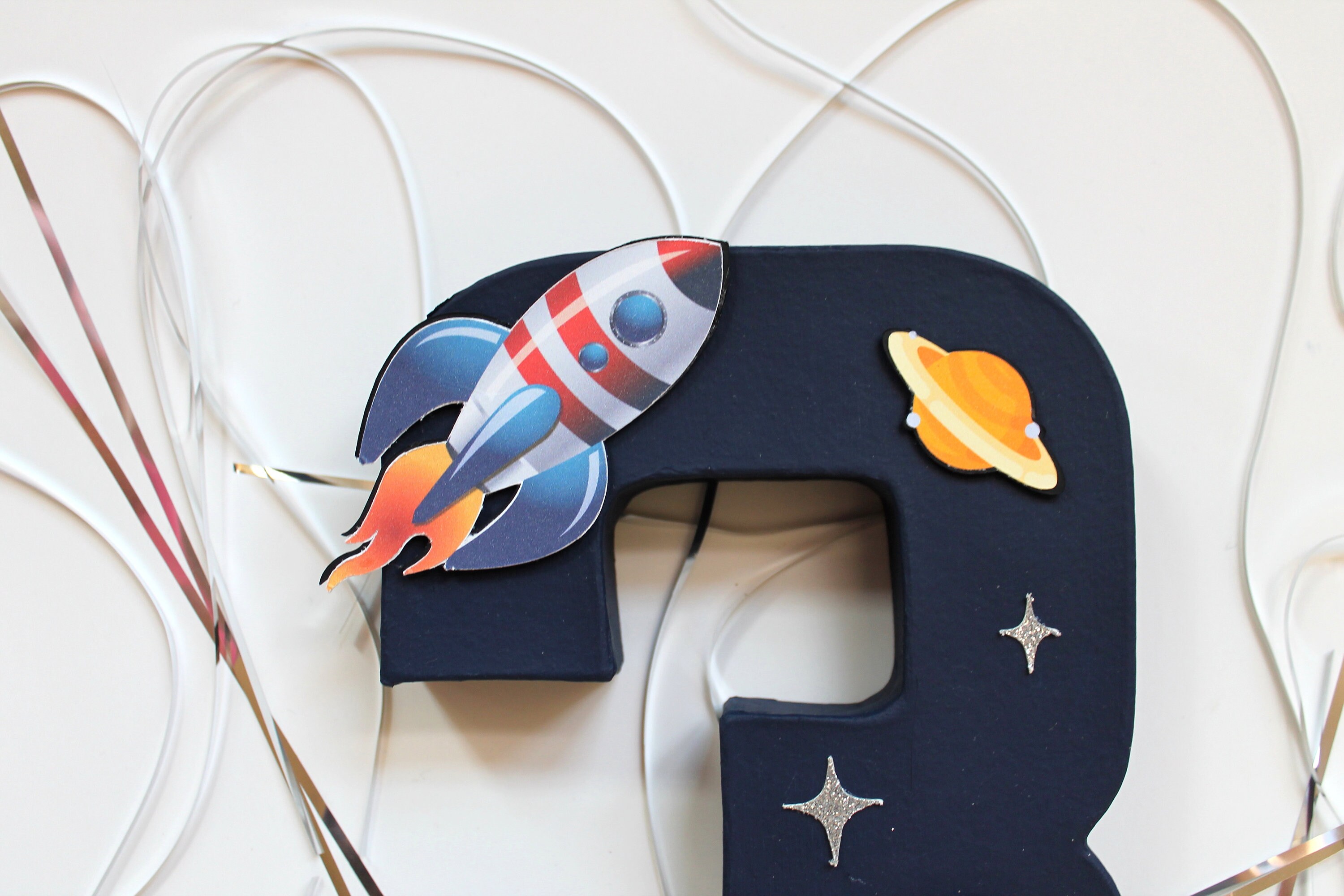 Outer Space Numbers Outer Space Birthday Decor Astronaut - Etsy
