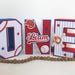 Baseball ONE Centerpiece Sign, Baseball 3D Standing Number Sign ...
