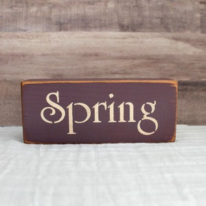 Spring Blessings Blocks, Spring Wood Blocks, Wood Block Set, Spring ...