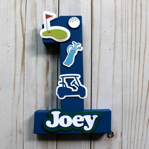 Golf Numbers, Number 1 Golf Theme, Hole in One Birthday, Hole in One ...